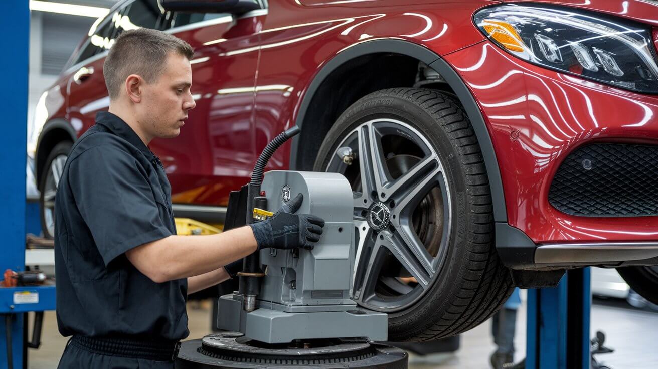 Mercedes Wheel Balancing Service in Dubai